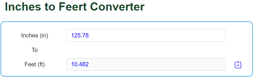 Inches to Feet Converter - UScalculator.com