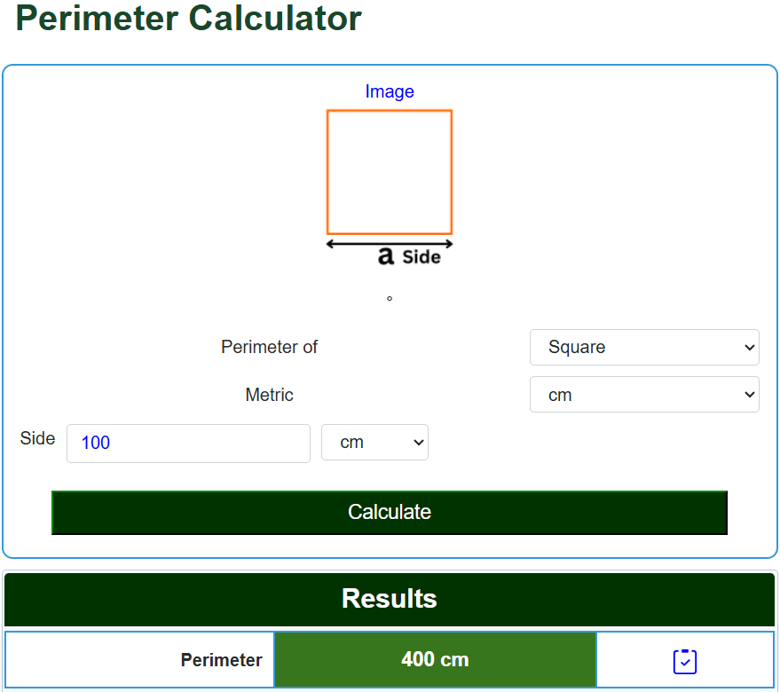Perimeter Calculator - UScalculator.com