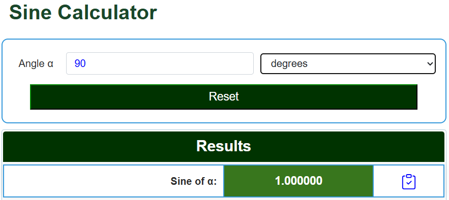 Sine Calculator - UScalculator.com