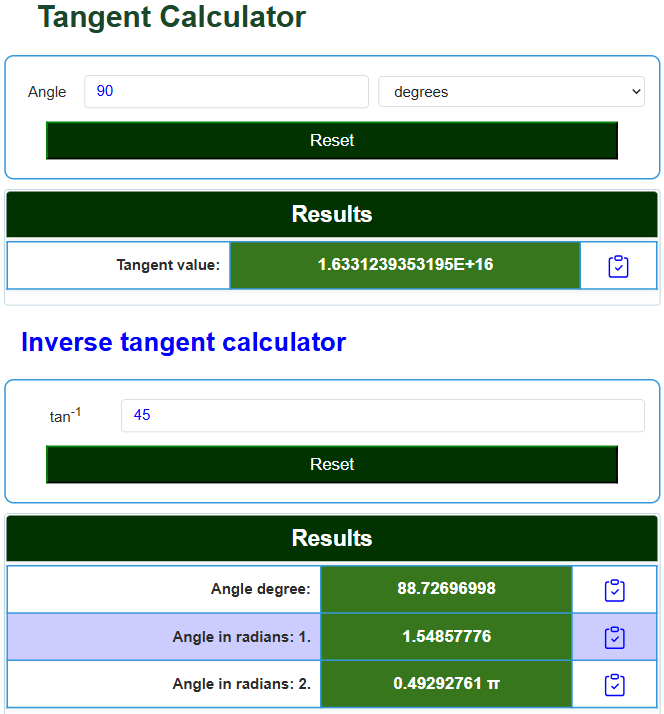 Tangent Calculator - UScalculator.com